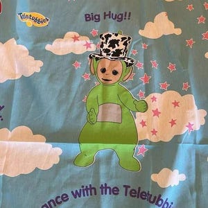 Vintage Teletubbies 1998 Twin Size Flat Sheet Only - Etsy