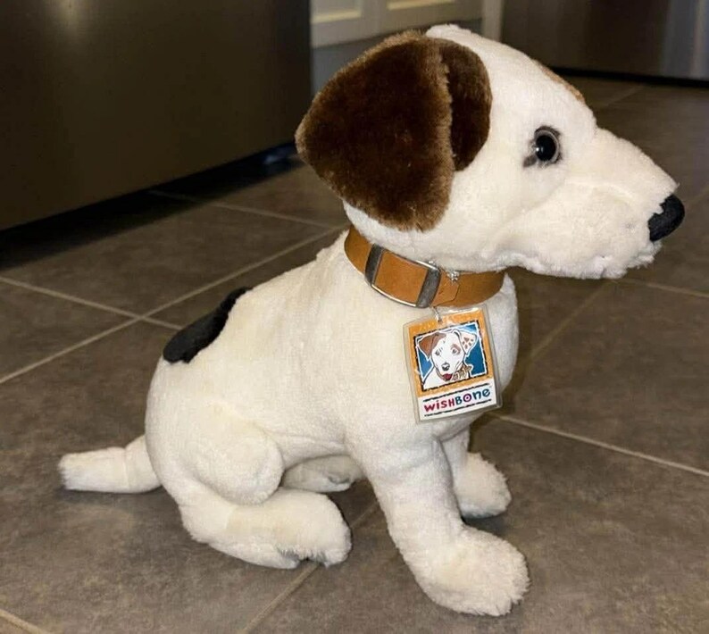 Vintage 1996 Wishbone Plush Jack Russel Terrier Stuffed Dog PBS 12 Inch ...
