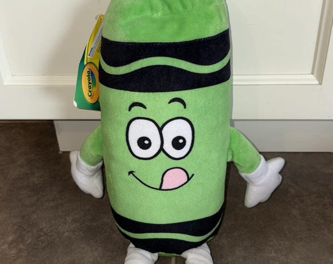 Crayola Screamin’ Green Crayon 12” Plush Stuffed Toy - Etsy