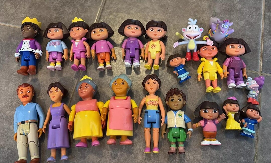 2005 Dora the Explorer Family Action Figure Doll Toy Lot 21 Included - Etsy