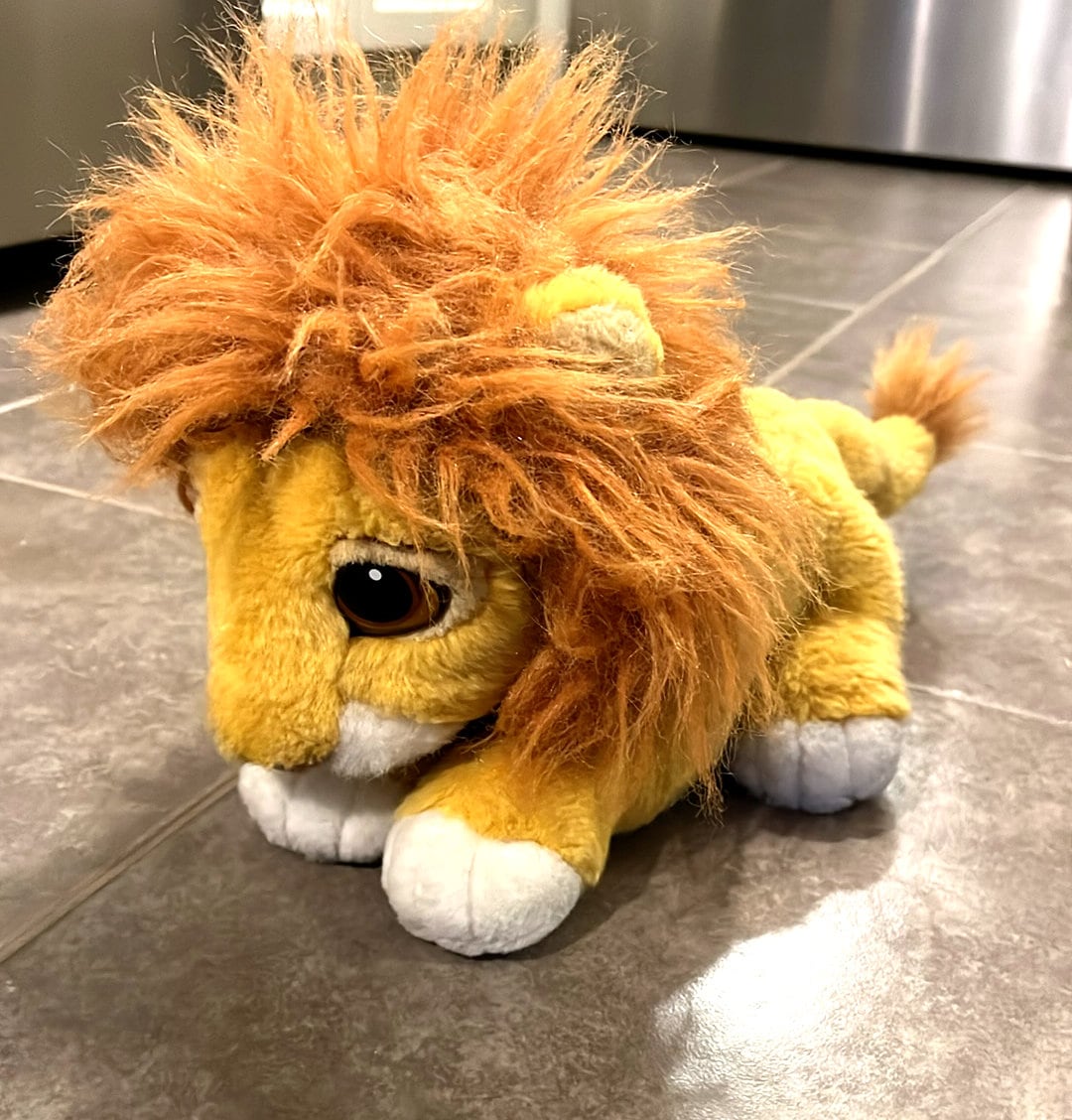 1994 Disney Lion King Simba Cub to King Convertible Mane Plush Mattel ...