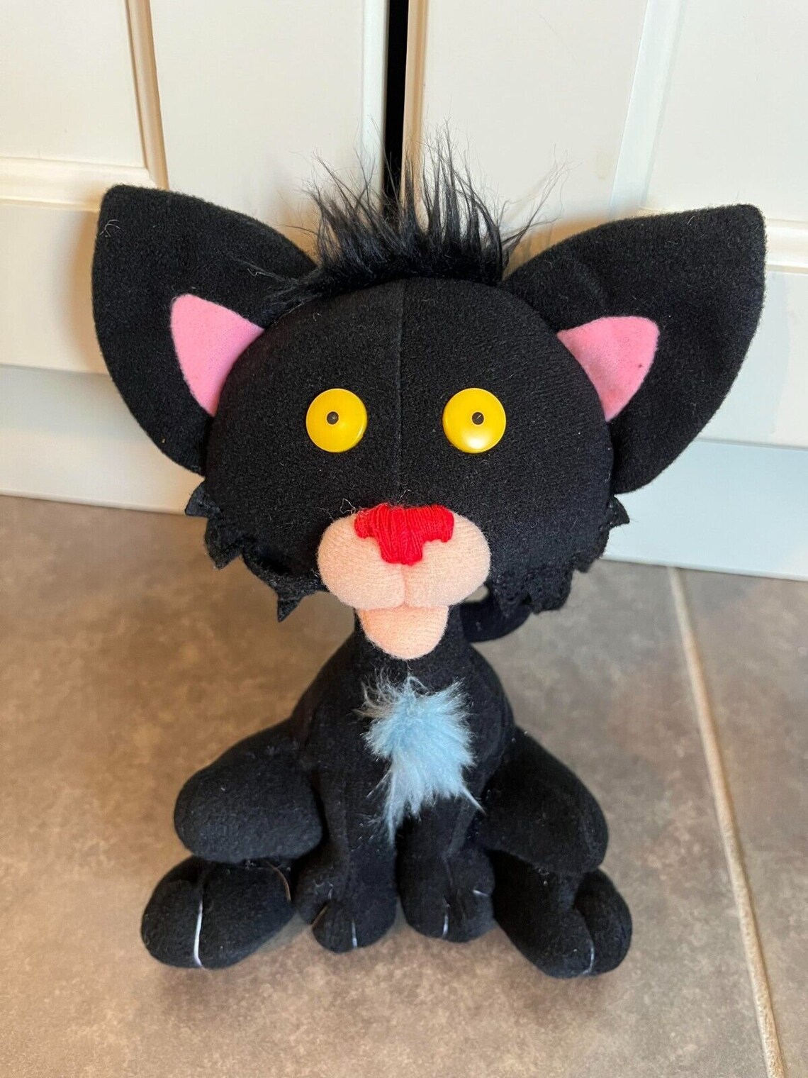 Merrymakers Bad Kitty Soft Plush Black Cat Stuffed Animal Toy 8 Inch - Etsy