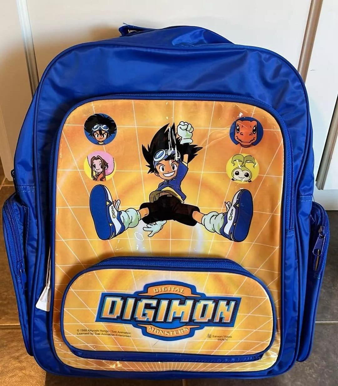Vintage 1999 Digimon Backpack School Bag Rare - Etsy