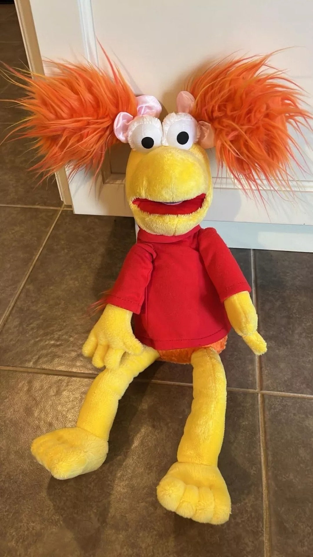 Jim Henson Fraggle Rock Muppets Red Shirt Plush Stuffed Animal Toy 15 ...