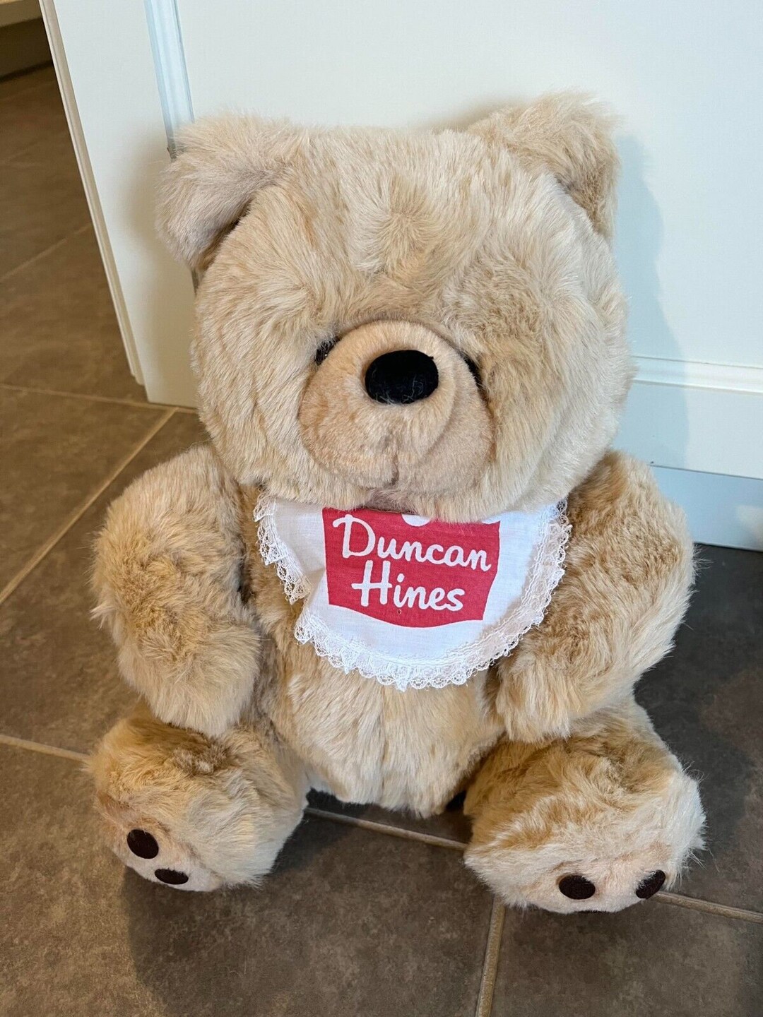 Vintage Duncan Hines Teddy Bear Plush Toy - Etsy