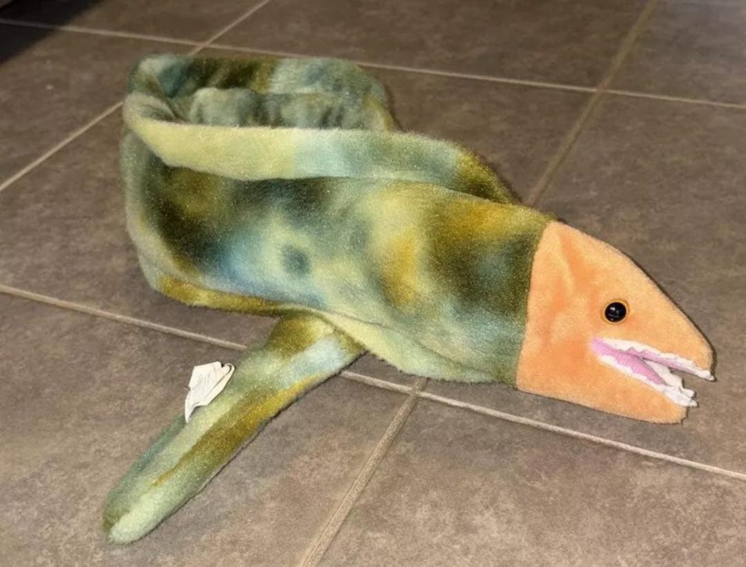 Ripleys Aquariums Green Eel Stuffed Animal Toy Plush 34" - Etsy