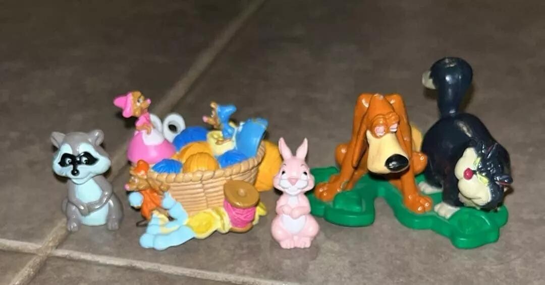 Vintage Disney Cinderella Mice Lucifer and Bruno PVC Figure Lot - Etsy