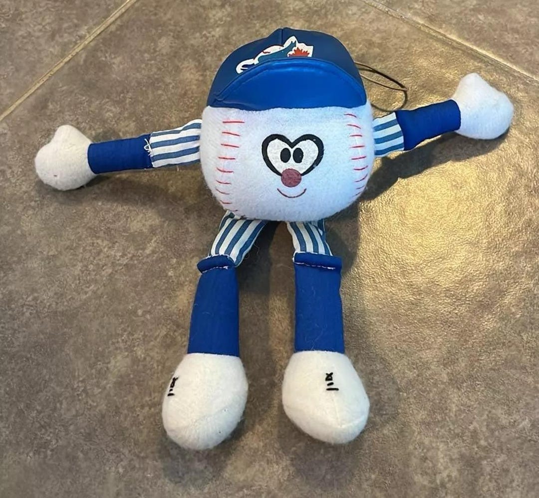 Vintage 1996 MLB Toronto Blue Jays Mr. Met Baseball Plush Toy 7 - Etsy