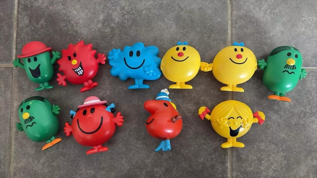 Mcdonalds Mr Men Little Miss Action Figure Lot 9 Toys Included - Etsy
