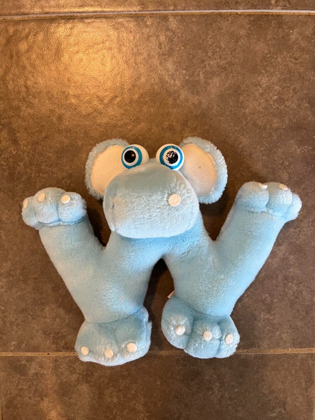 1986 Lloyd Gilbert Alpha Critters 8 Plush Letter W Wippo Stuffed Animal ...