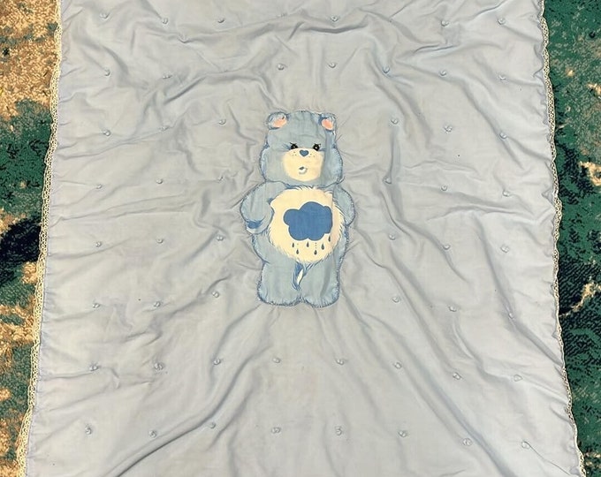 Vintage the Care Bears Grumpy Bear Baby Blanket Quilt - Etsy