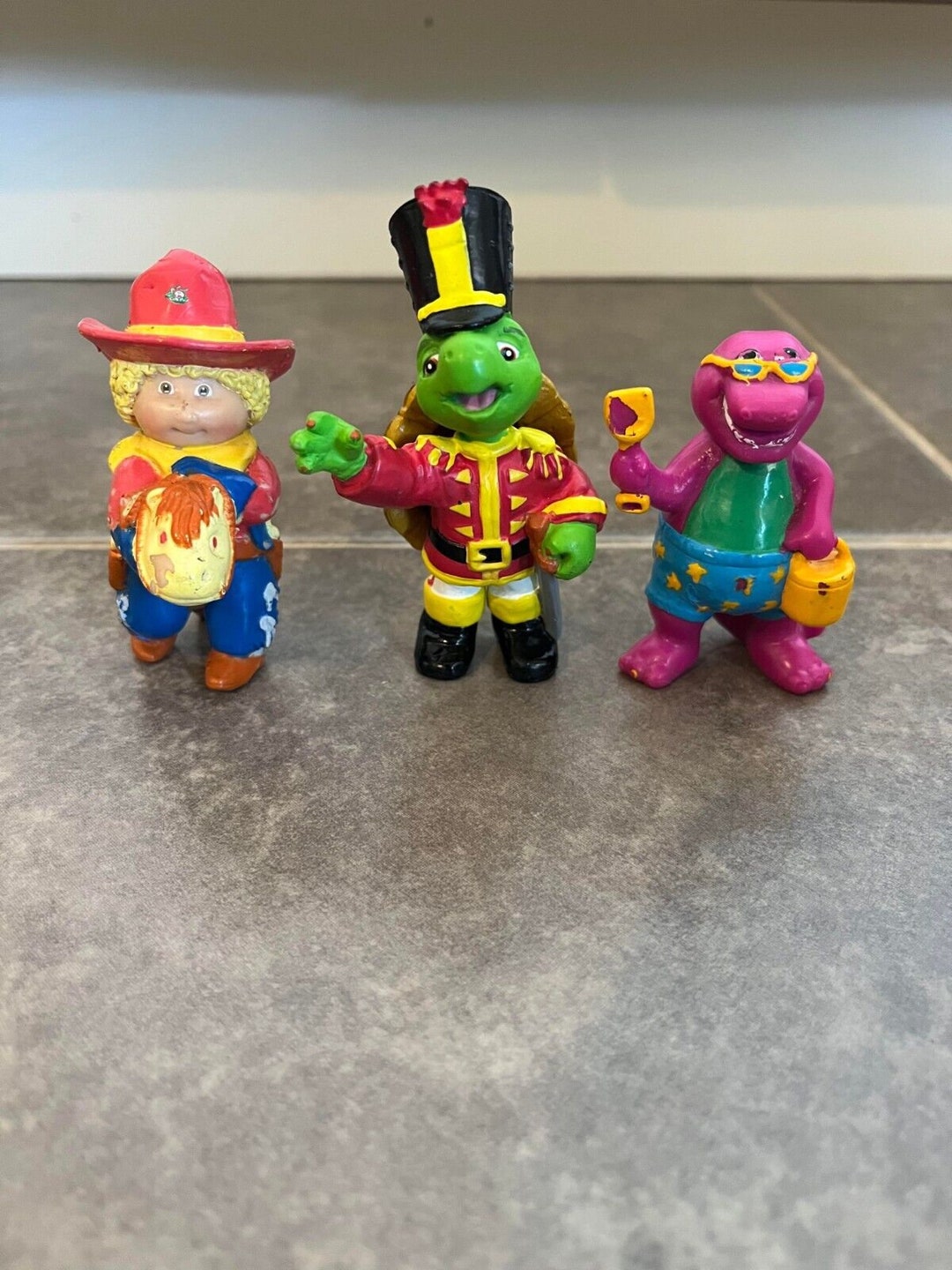 Vintage Franklin the Turtle Barney and Cabbage Patch Kid PVC - Etsy Canada