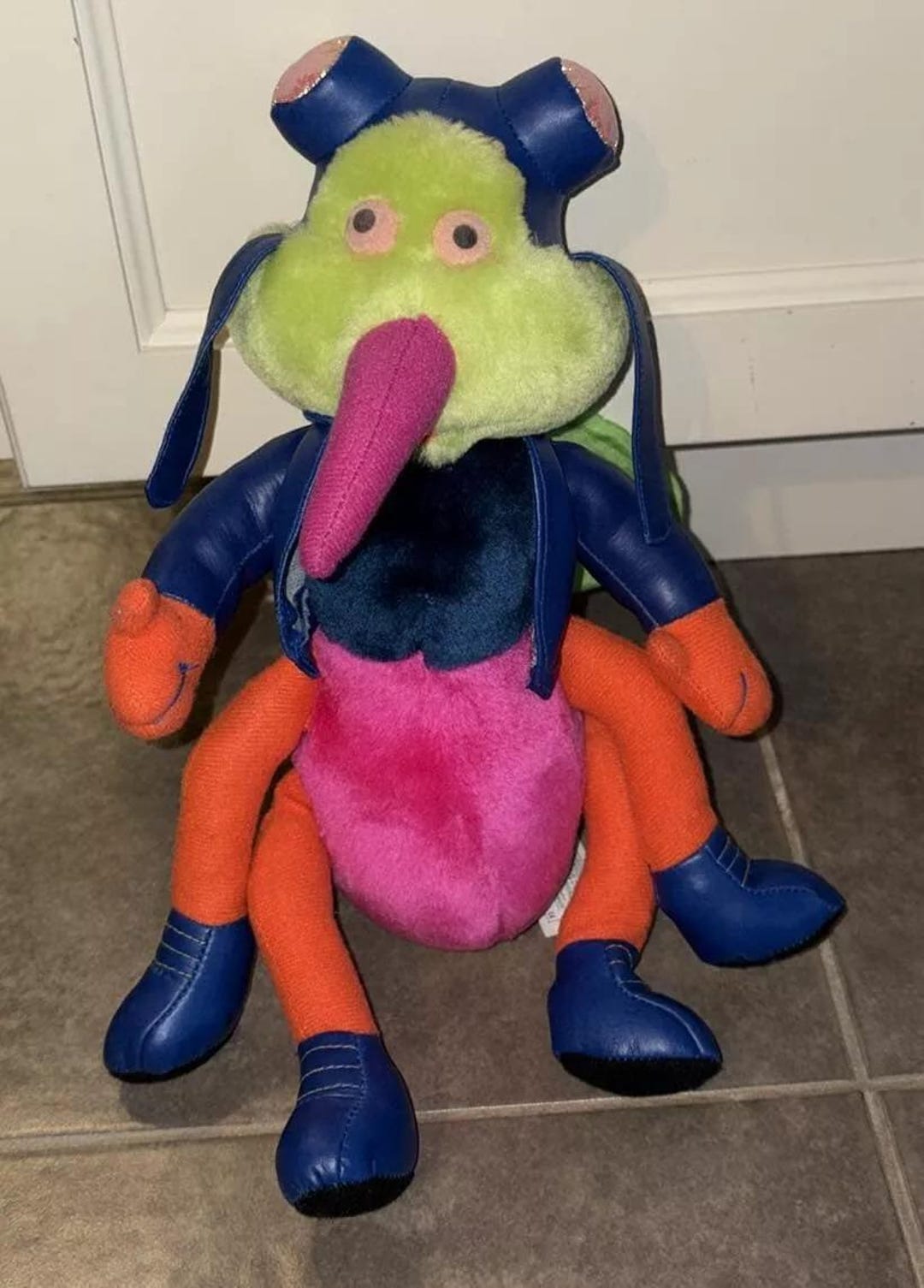 Vintage Just Play Rainbow Neon Mosquito Bug Plush Toy 13" - Etsy