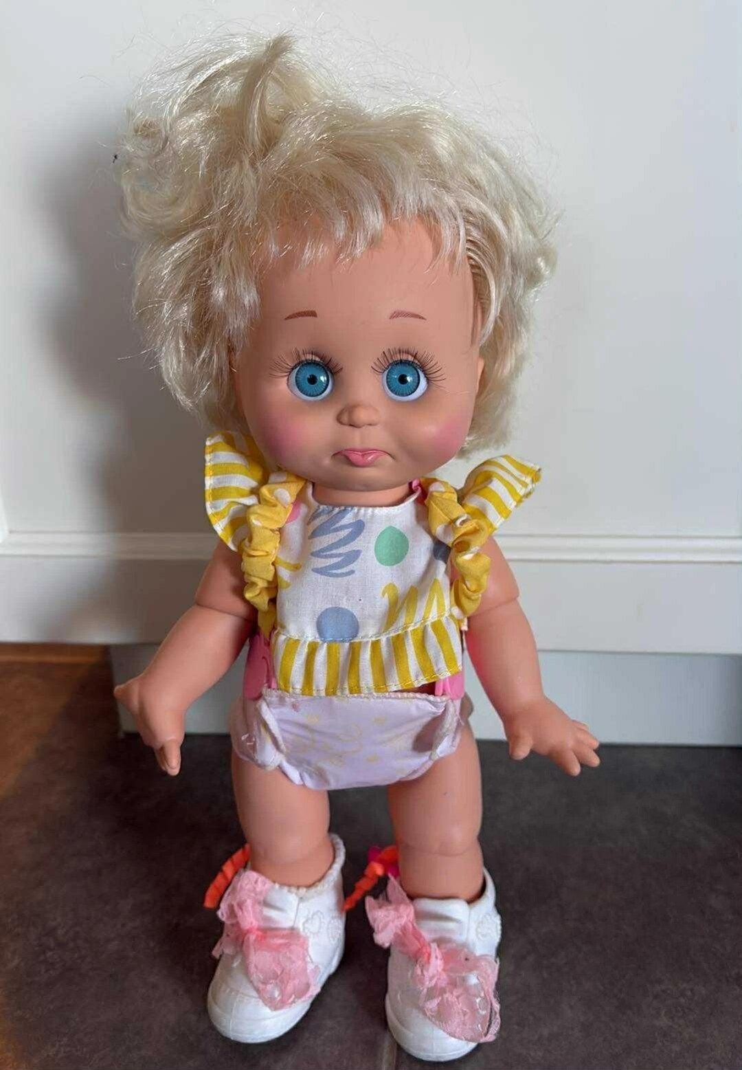 Vintage Galoob Baby Face Sarah so Sorry Pouty Blue Eyes Blonde #6 Mold ...