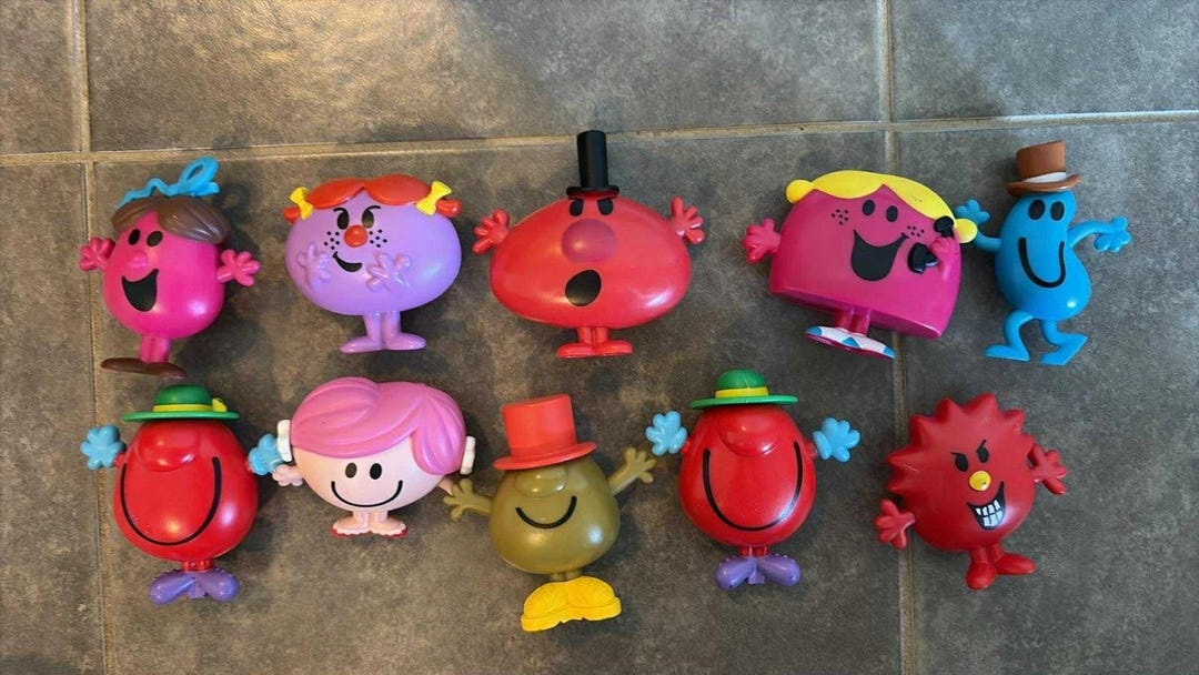 Mcdonalds Mr Men Little Miss Action Figure Lot 10 Toys Included - Etsy