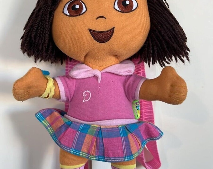 Nick Jr Dora the Explorer Plush Doll Mini Backpack Toddler Toy Backpack ...