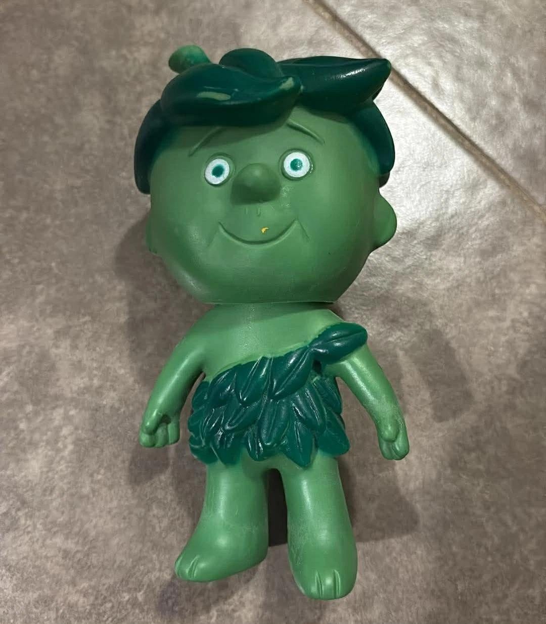 Vintage Jolly Green Giant Little Green Sprout Vinyl Rubber Figure Toy ...