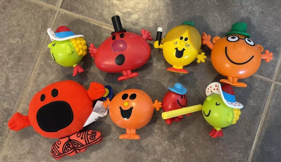 Mcdonalds Mr Men Little Miss Action Figure Lot 8 Toys Included - Etsy