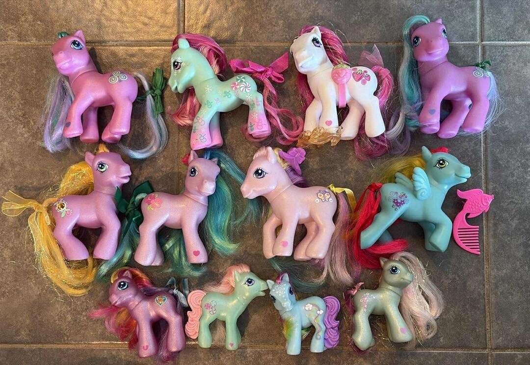 12 Lot My Little Pony Winter Minty Rare Figure MLP Snowman Peppermint ...