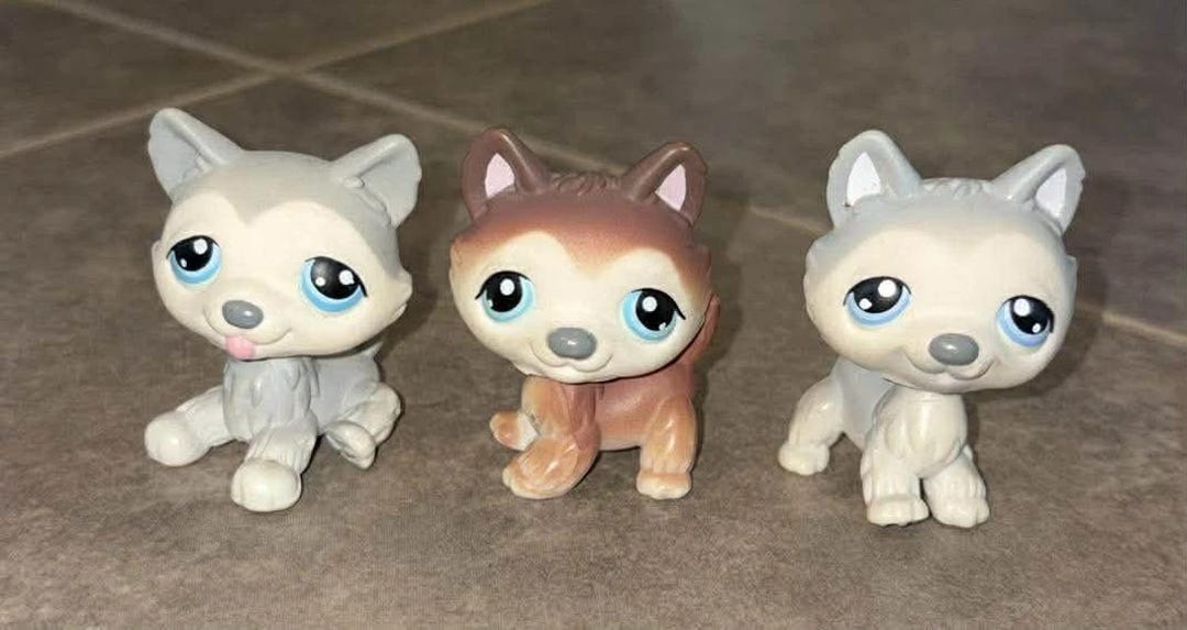 2005 LPS Littlest Pet Shop Husky Winter Dog 3 Husky's Included - Etsy