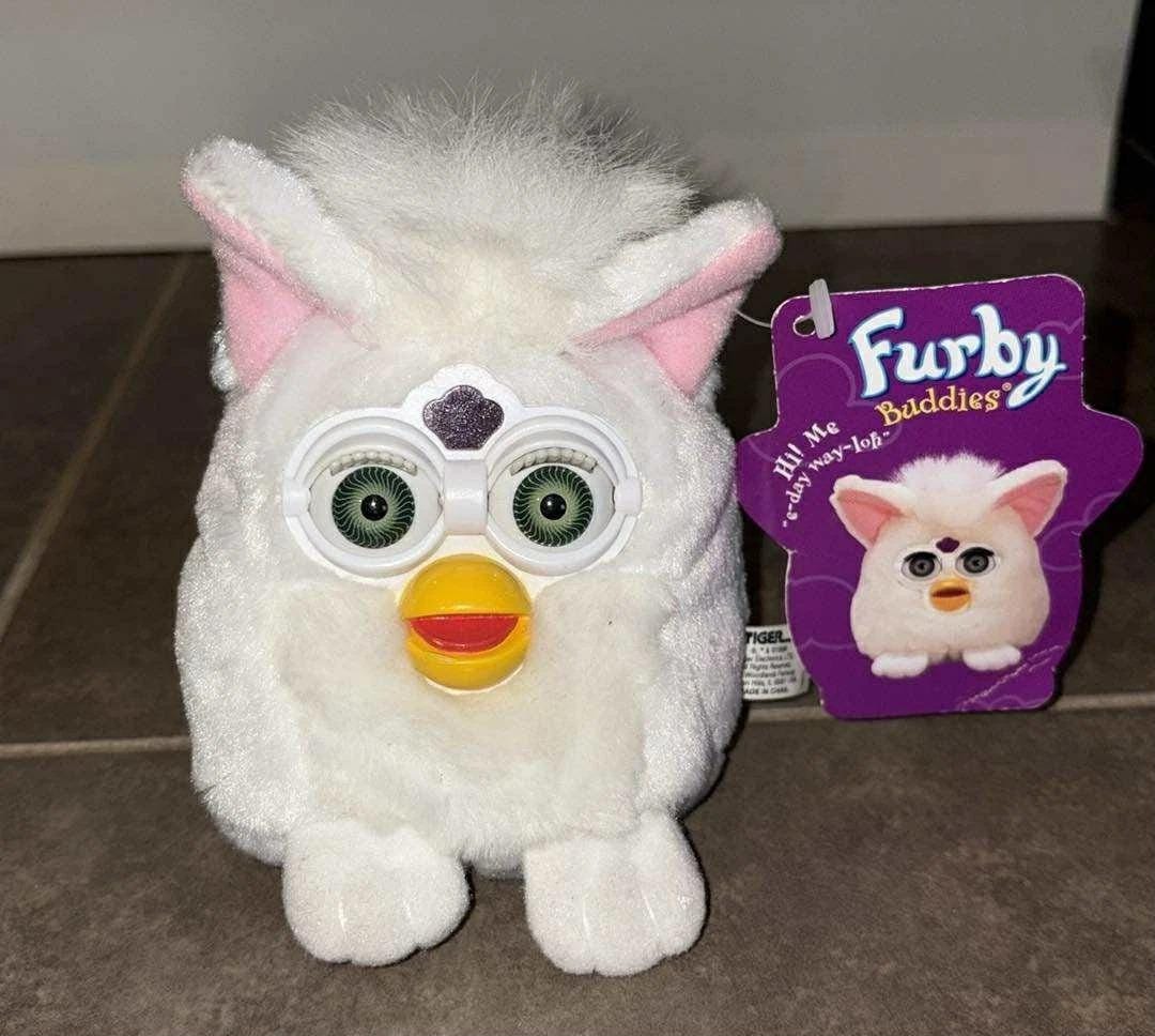 1999 Furby Buddies Good Sleep Plush Bean Bag Tiger Snowball White - Etsy UK