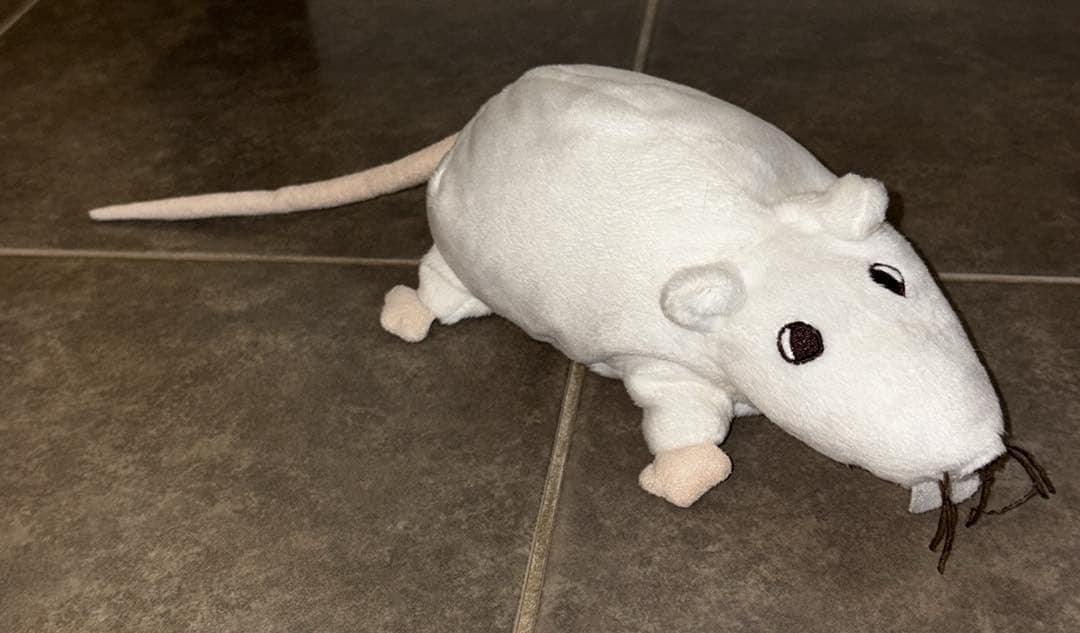 Ikea Gosig Ratta White Rat Mouse Stuffed Animal Plush Toy 8” No Tush ...