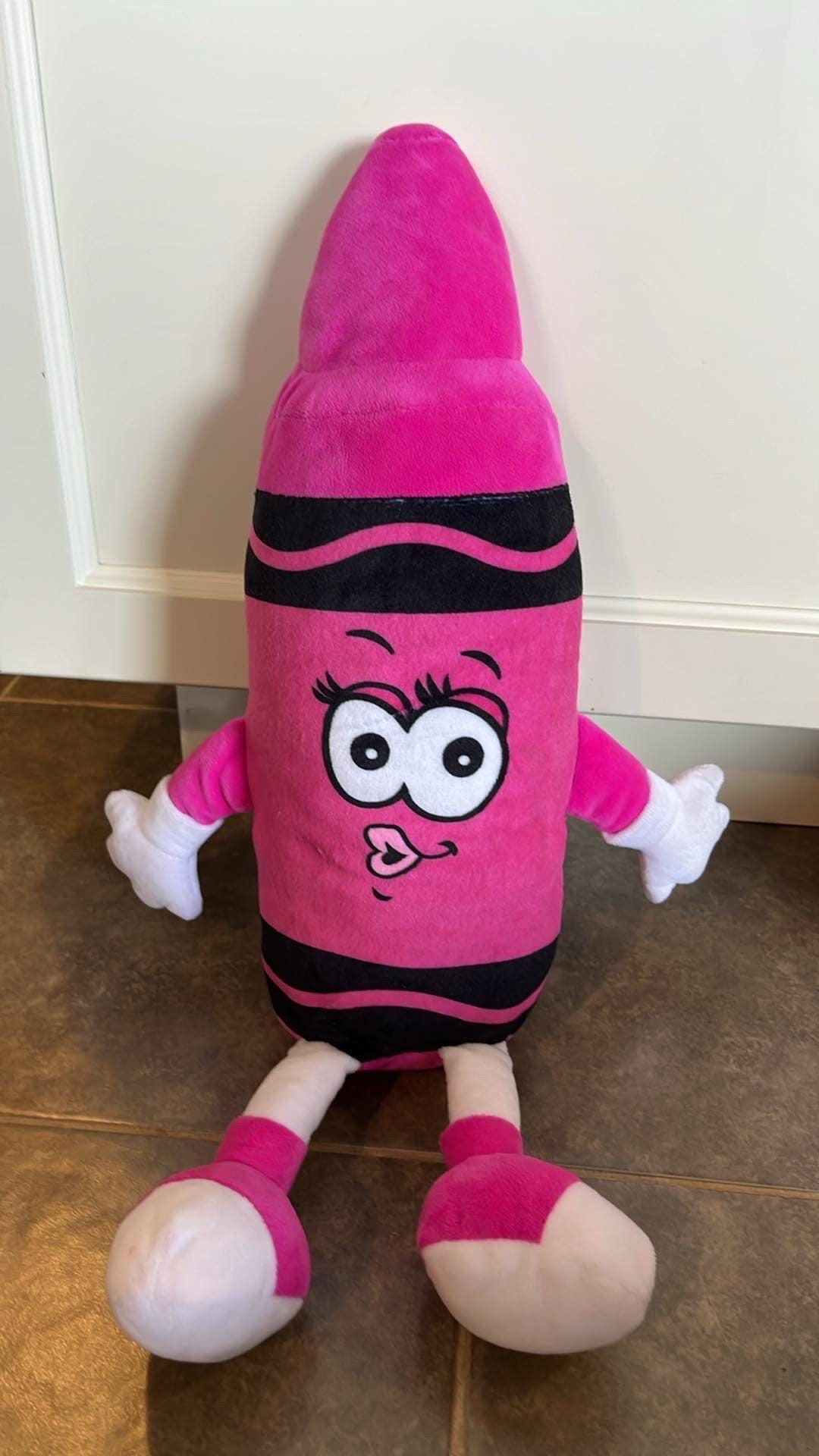 Crayola Jazzberry Jam Pink Crayon 18” Plush Stuffed Toy - Etsy