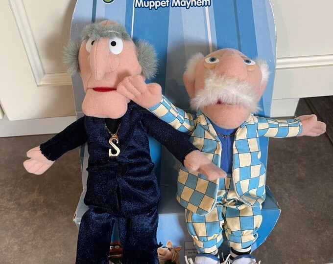 Muppets Muppet Mayhem Statler and Waldorf 8-10” Plush 2003 Sababa Toys ...