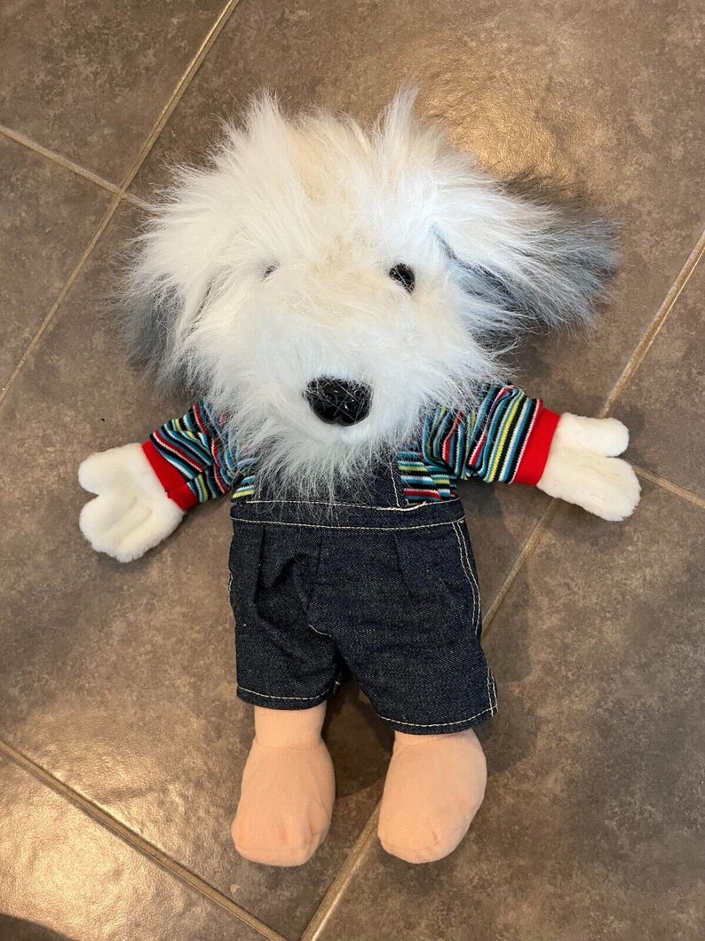 Sheep Dog in Overalls Hand Puppet 14 - Etsy