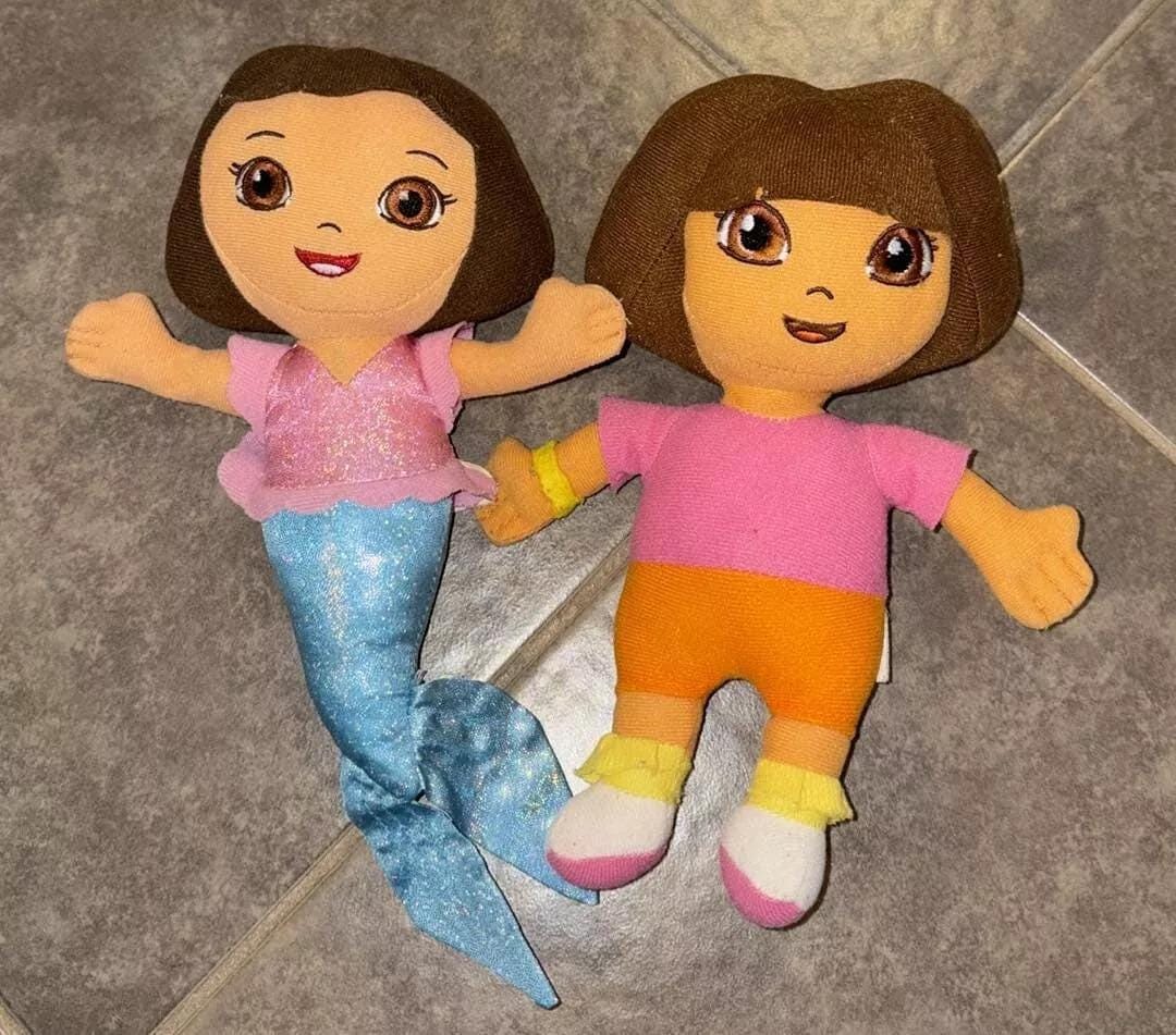 Vintage Dora the Explorer Mermaid and Plush Doll Both Included 8" - Etsy
