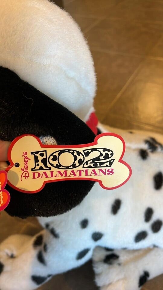 Vintage Applause 102 Dalmatians Dog Domino Plush Stuffed Animal Toy ...