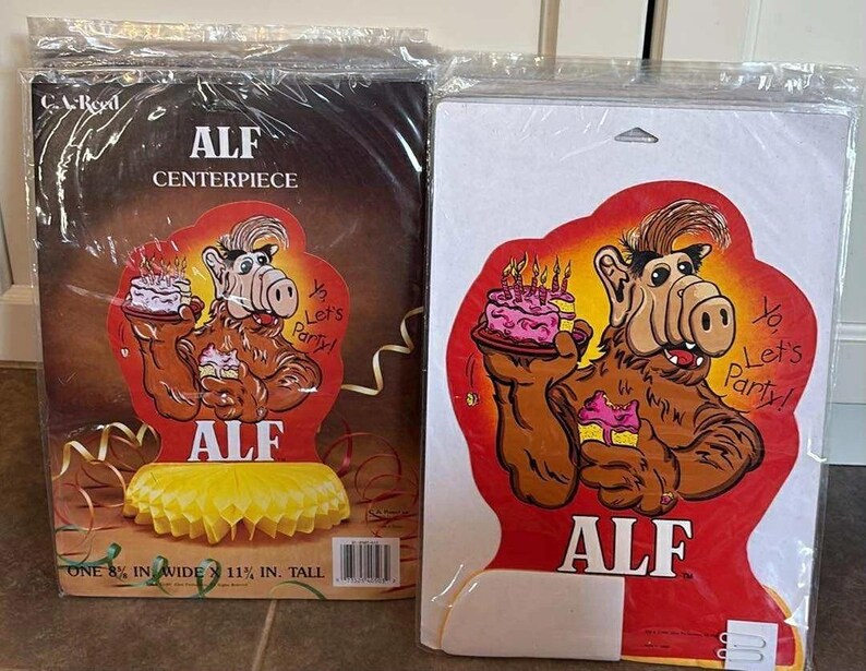 1987 ALF Alien Birthday Party Supplies Table Centerpiece 16 Included ...