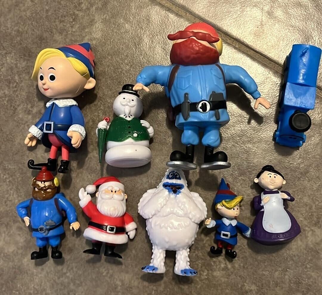 Vintage Rudolph the Red Nosed Reindeer Figures Lot 9 - Etsy