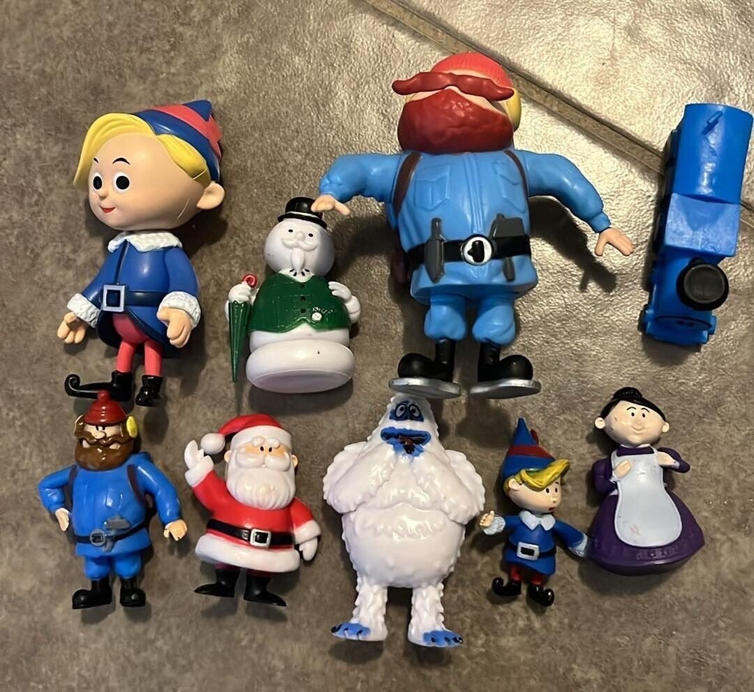 Vintage Rudolph the Red Nosed Reindeer Figures Lot 9 - Etsy