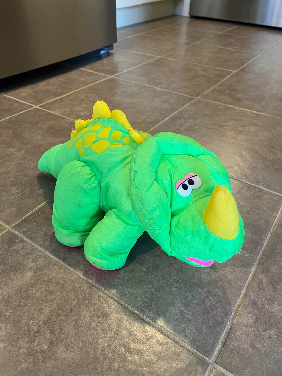 Fisher Price Puffalumps Dino Roars Vintage 90s Green - Etsy