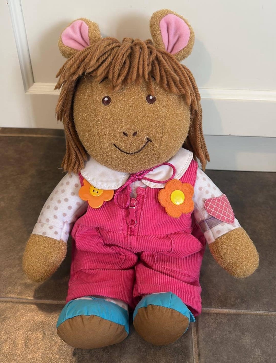 Playskool Arthur Dress Me D.W. 12" Plush Stuffed Doll 1996 Marc Brown ...