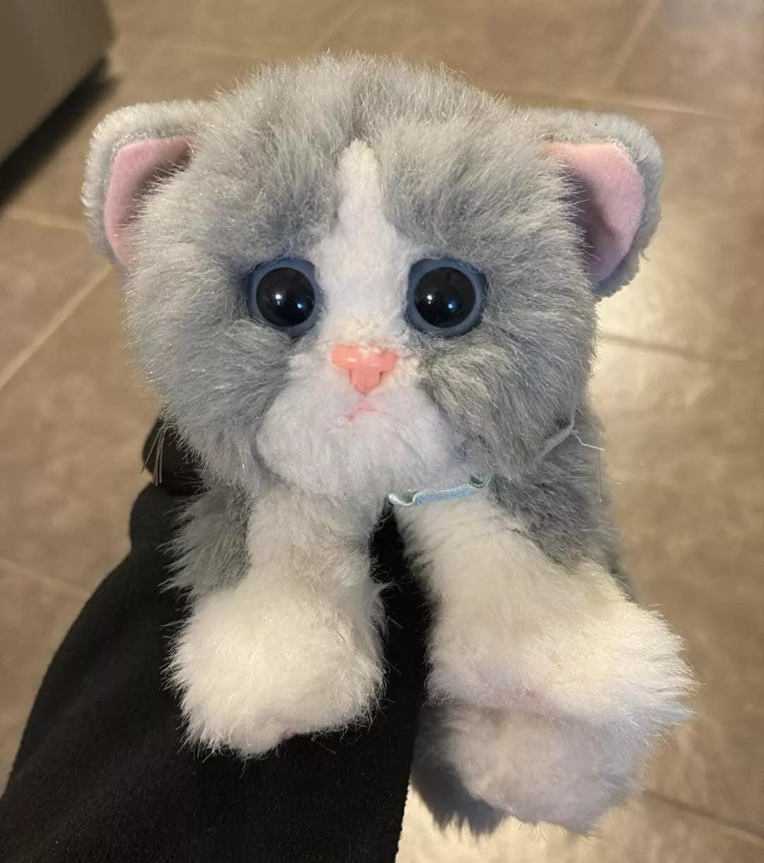 Vintage 2001 Tyco Kitty Kitty Kittens Plush Purring Grey and White ...