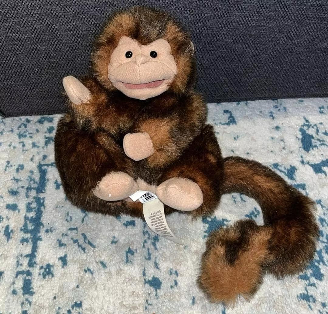 Folkmanis Monkey Hand Puppet 9 Plush Brown Full Body Folktails ...