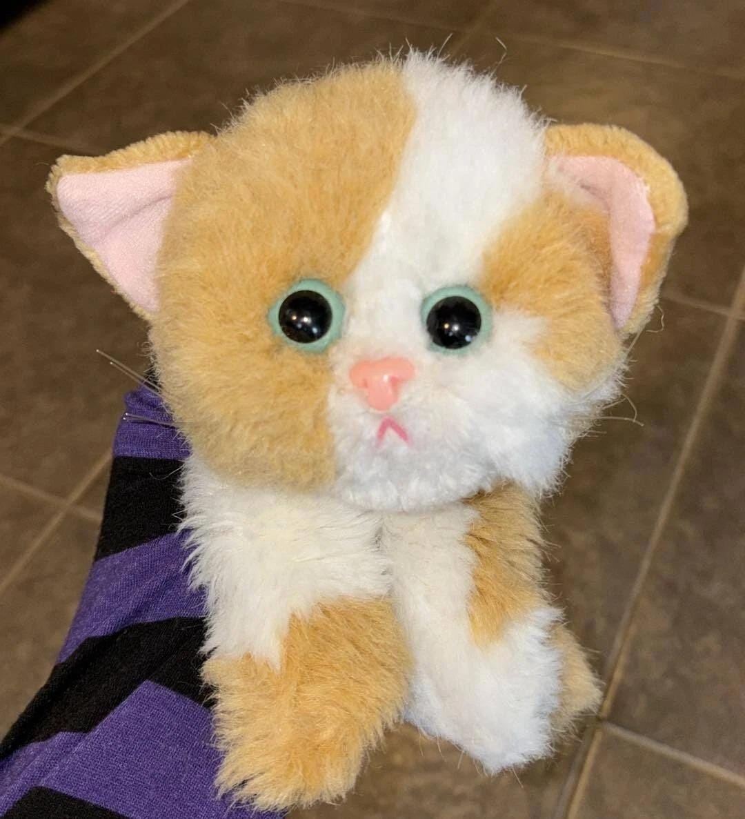 Tyco 1992 Kitty Kitty Kittens Cat Plush Green Eyes PURRS - Etsy