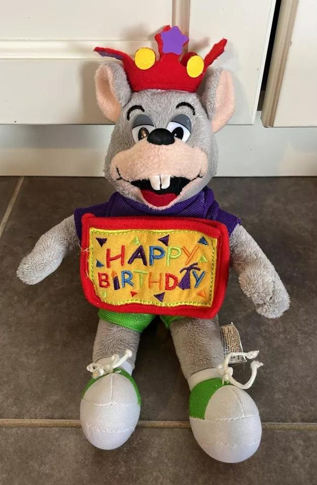 Chuck E Cheese Happy Birthday Money Holder Plush 9 - Etsy