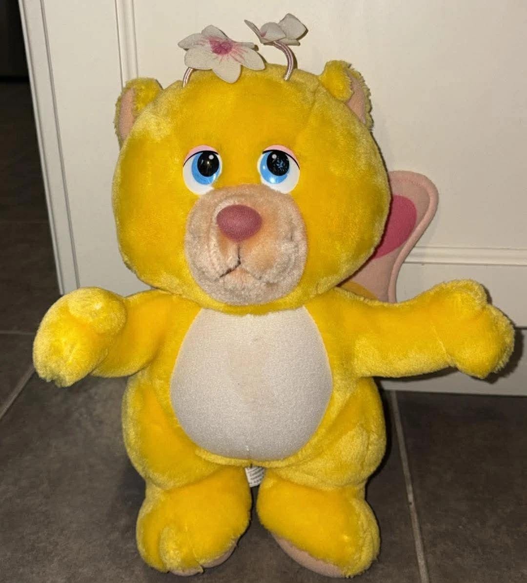 Vintage 1985 Hasbro Disney Wuzzles Butterbear Plush Doll Butter Bear 13 ...