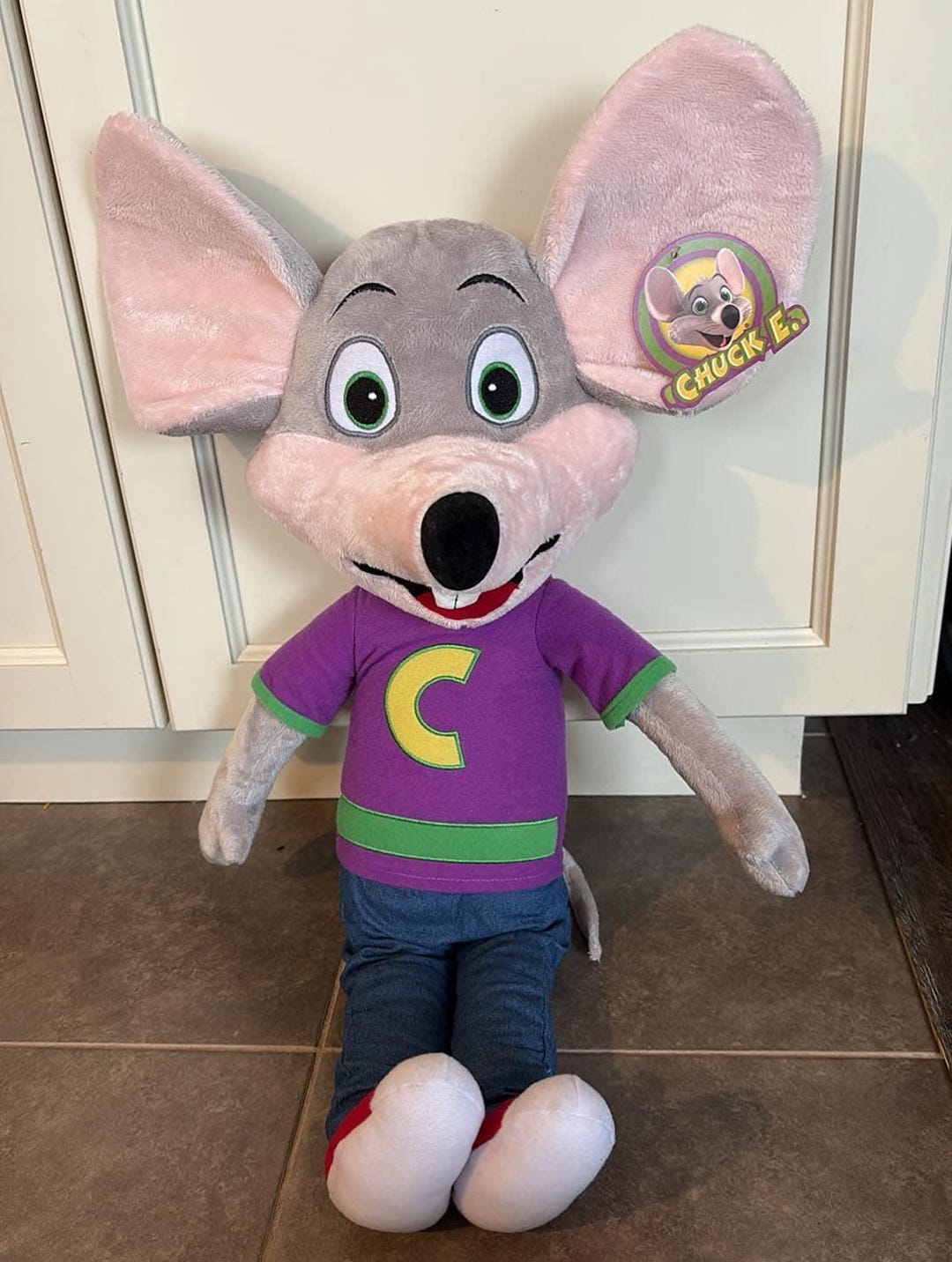 Chuck E Cheese Plush Chuckle Pizza Mouse Doll 30 Inch XL - Etsy