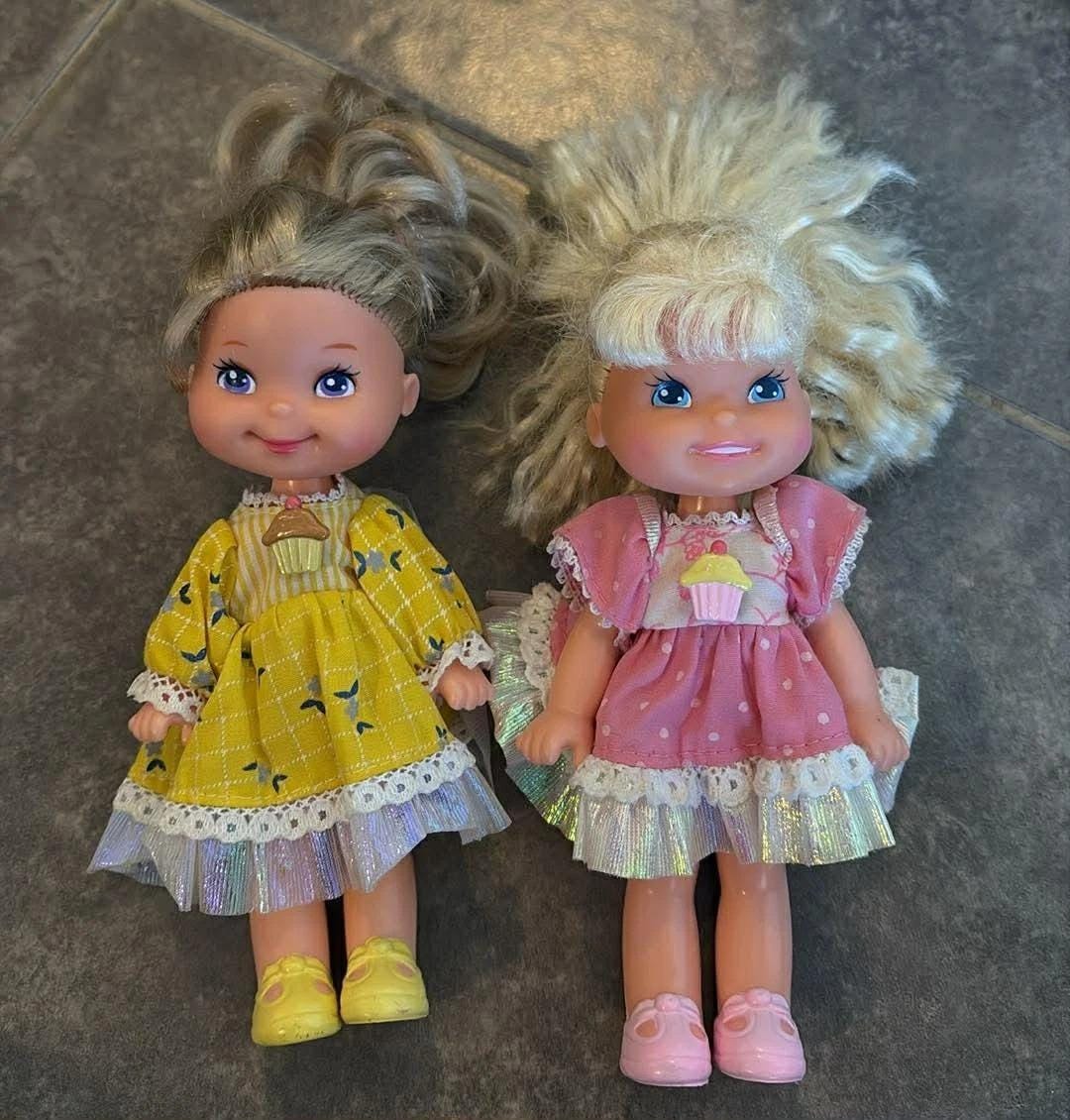 1989 Mattel Cherry Merry Muffin Dolls in Original Dresses 2 Dolls ...
