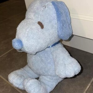 Ty Pluffies Light Blue Snoopy Dog 10” Stuffed Animal Plush Peanuts Toy ...