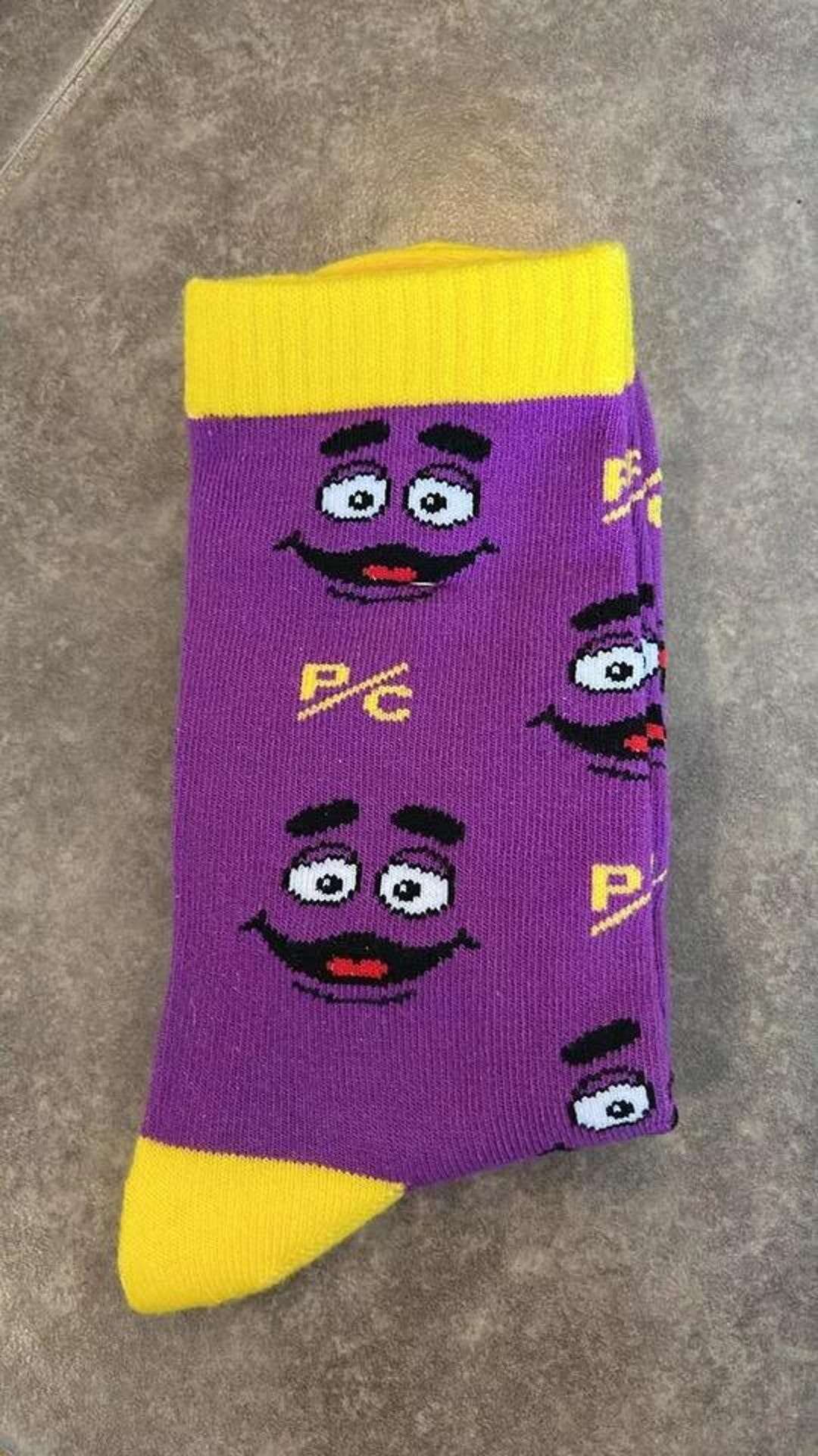 Mcdonald’s Canada Exclusive Grimace Socks Purple Brand NEW Limited - Etsy