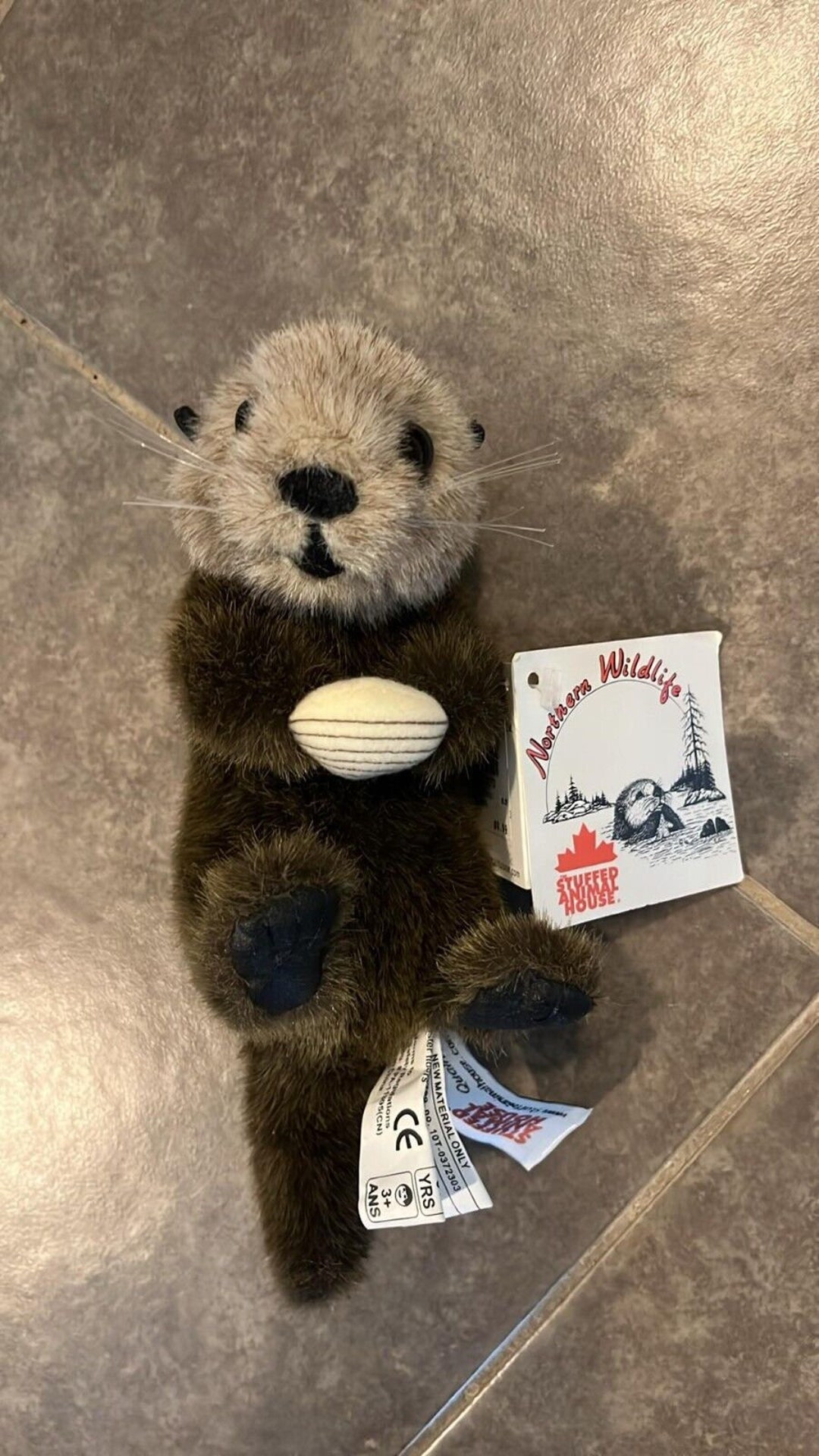 Vintage Otter With Shell Miniature Brown River Sea Stuffed - Etsy