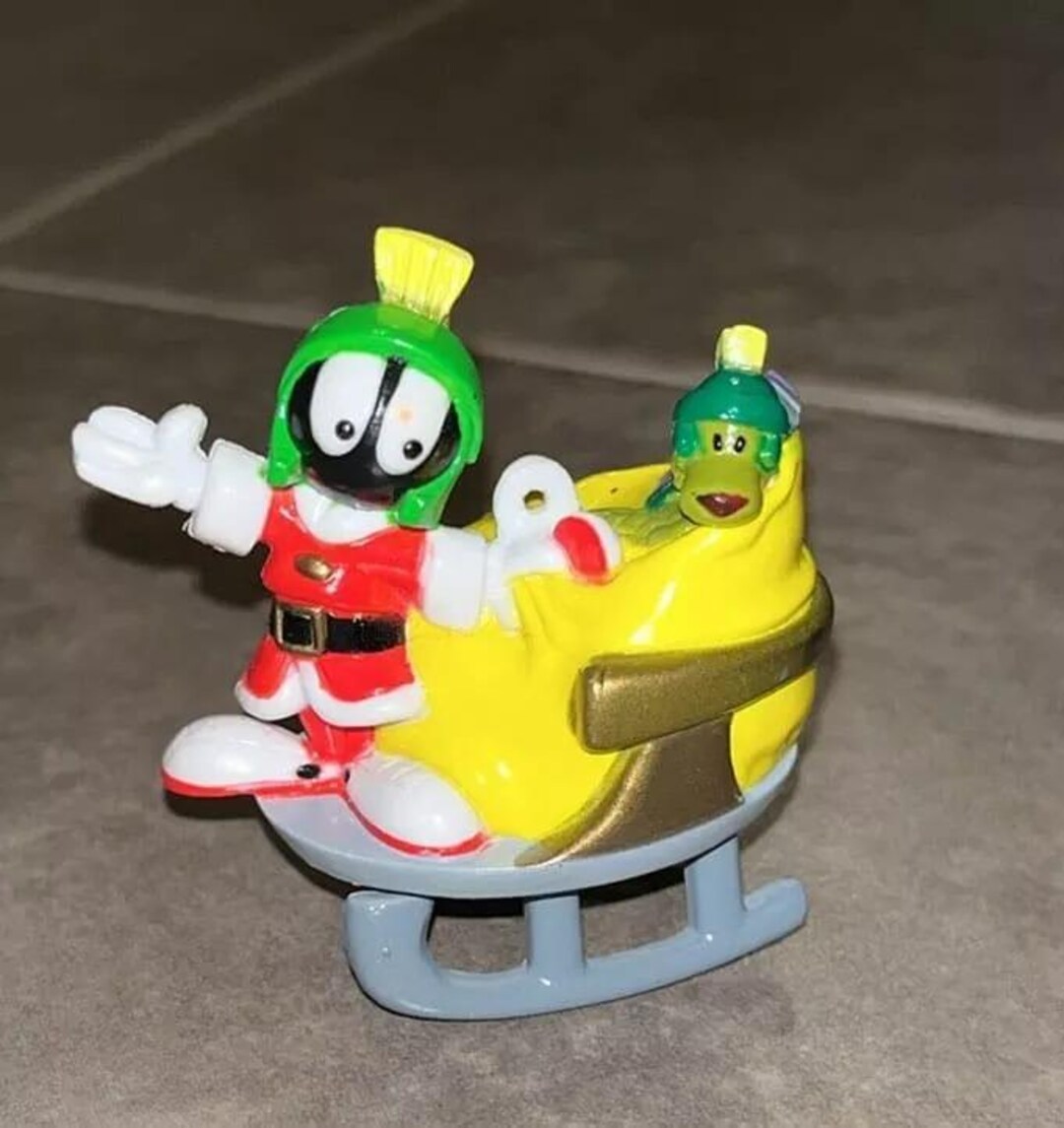 Marvin the Martian Santa Sleigh Hallmark 2000 Looney Tunes Ornament - Etsy