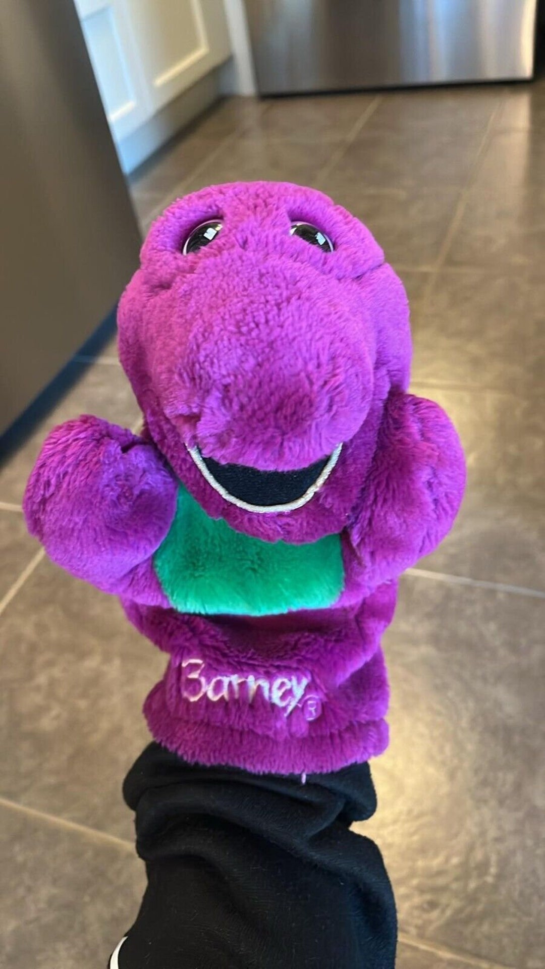 1992 Barney the Dinosaur Hand Puppet Plush 10 Lyons Group Stuffed ...