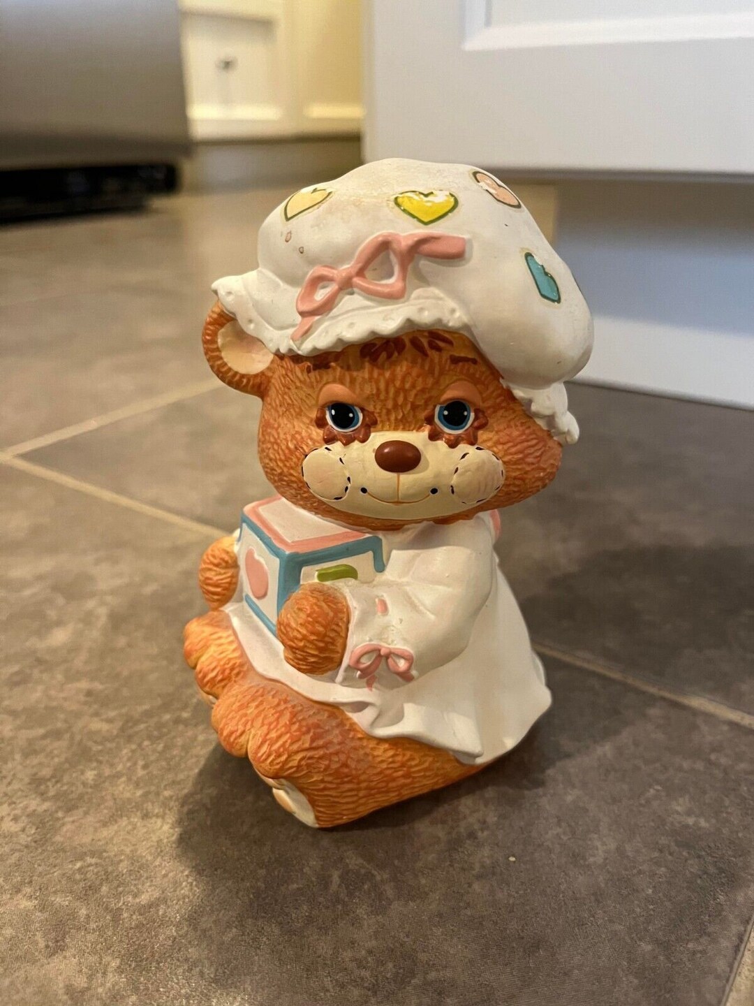 Vintage Enesco Teddy Beddy Bear 1983 Figurine/savings Bank - Etsy