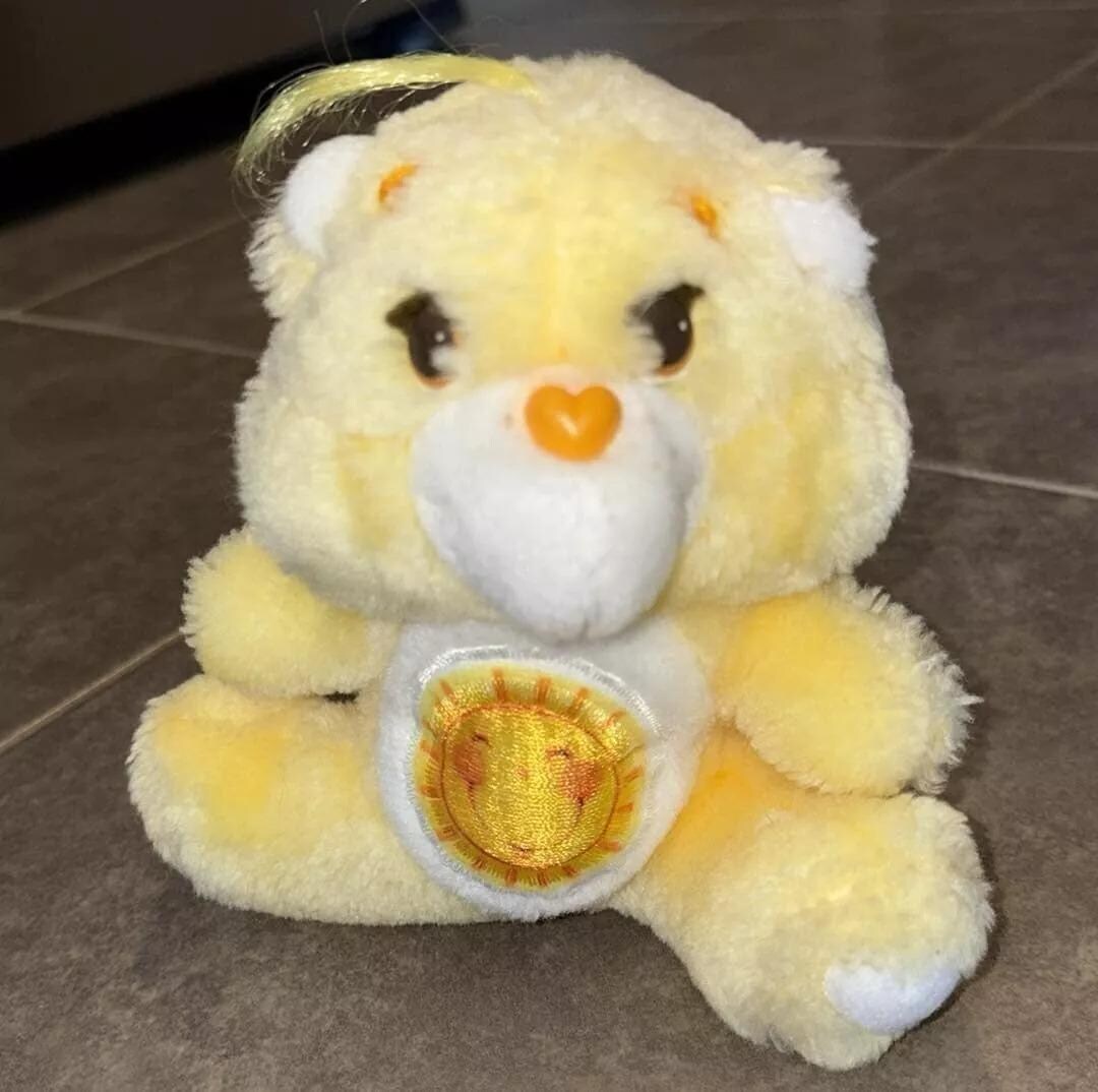 1983 Funshine Sunshine Care Bear 6" Plush Toy - Etsy